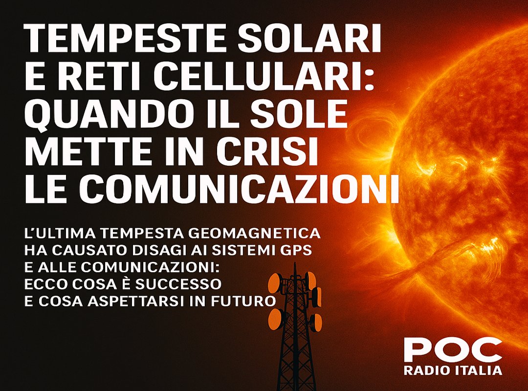 Tempeste solari e reti cellulari: in tilt le comunicazioni